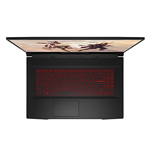 MSI Katana GF76 17.3" 144Hz FHD Gaming Laptop Intel Core i5-11400H RTX3050 8GB 512GBNVMe SSD Win11 (11UC-492) ,Black