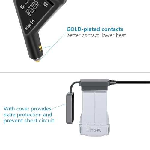 3 in 1 Car Charger for DJI Mini 3/3 Pro for DJI RC Remote Controller Battery Drone Accessories
