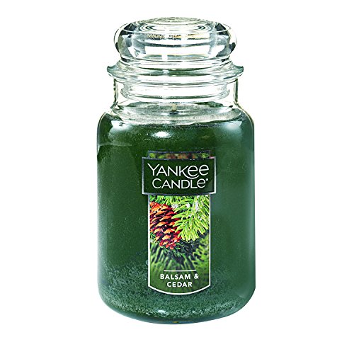 Yankee Candle Large 2-Wick Tumbler Candle, Sparkling Cinnamon & Candle Large Jar Candle Balsam & Cedar