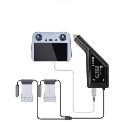 3 in 1 Car Charger for DJI Mini 3/3 Pro for DJI RC Remote Controller Battery Drone Accessories