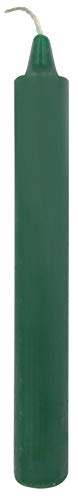 1 Box of 36 Household Utility Candles 6" x 3/4" Unscented (Green)