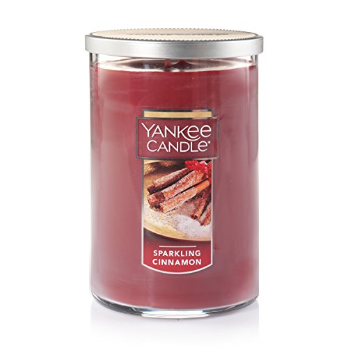 Yankee Candle Large 2-Wick Tumbler Candle, Sparkling Cinnamon & Candle Large Jar Candle Balsam & Cedar