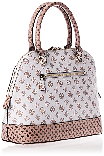 GUESS Cessily Dome Satchel, White Multi