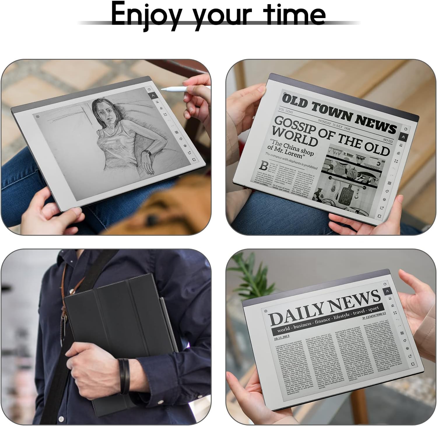 Case for Remarkable 2 Paper Tablet 10.3" 2020 Released, Book Folio Design with Bulit-in Magnet, PU Leather Lightweight Cover Only for Remarkable 2 Beige
