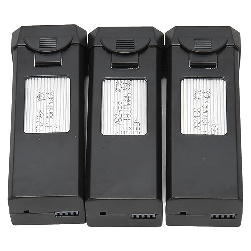 PUSOKEI 3PCS RC Drone Battery, 3.7V 1800MAH Quadcopter Drone Battery Replacement Battery for A258 F184 SP3 RC Drone