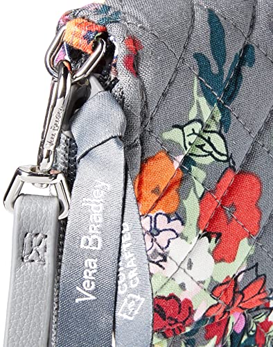 Vera Bradley Women's Cotton Accordion Wristlet With RFID Protection, Hope Blooms - Recycled Cotton, One Size