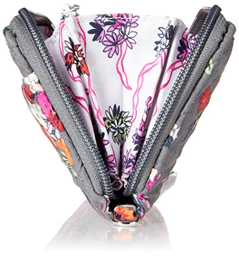 Vera Bradley Women's Cotton Accordion Wristlet With RFID Protection, Hope Blooms - Recycled Cotton, One Size