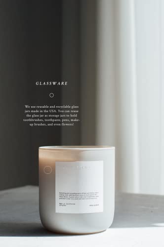 Sisu Scents | Fresh Focus | Sicilian Lemon, Jasmine & Lemon Flower | Luxury Scented Jar Candle | Made in California | Vegan & Clean Burning | 8oz