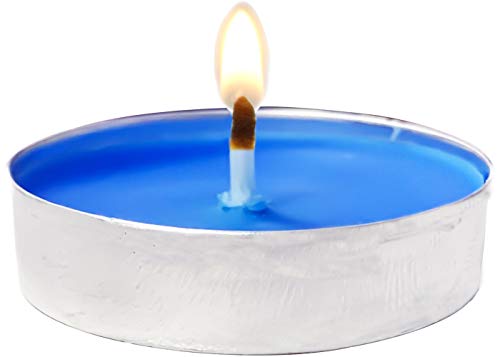 OUO Tea Lights Candles, 50 Pack Smokeless Candles,Small Candles, Dripless & Long Lasting Mini Tealight Candles for Mood, Dinners, Parities, Home, Decoration, Wedding, Crafts(Red)