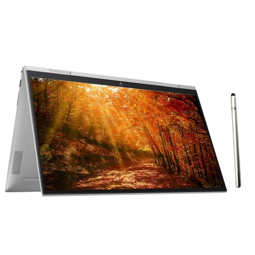 HP 2022 Newest Envy x360 2-in-1 15.6" Touchscreen Laptop, Intel Core i5-1155G7, Intel Iris Xe Graphics, 8GB DDR4 RAM, 512GB PCIE SSD, Fingerprint, Backlit Keyboard, Stylus Pen, Win 11 Home, Silver