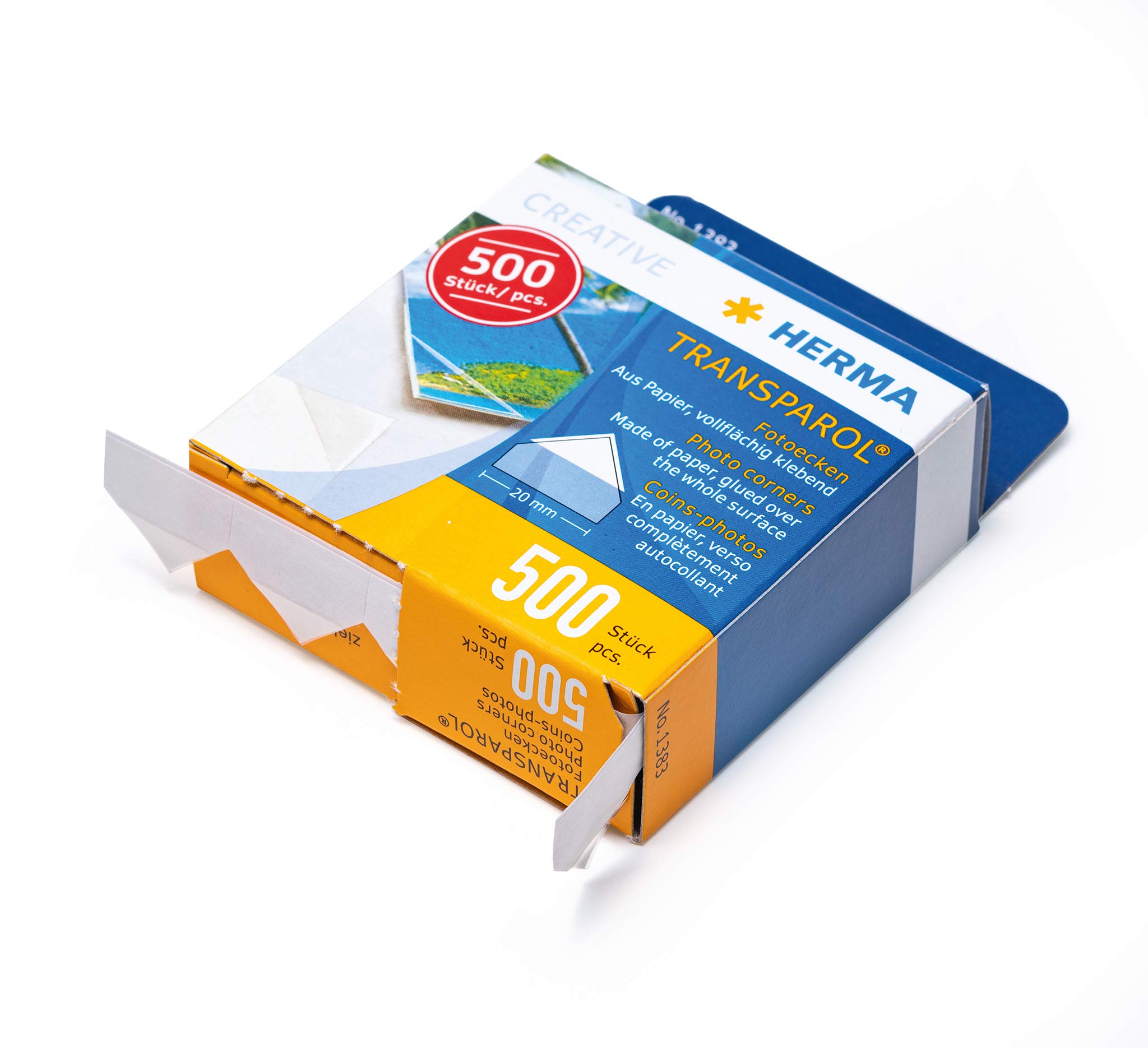 HERMA 1383 Photo Corner (Pack of 500) Clear/White