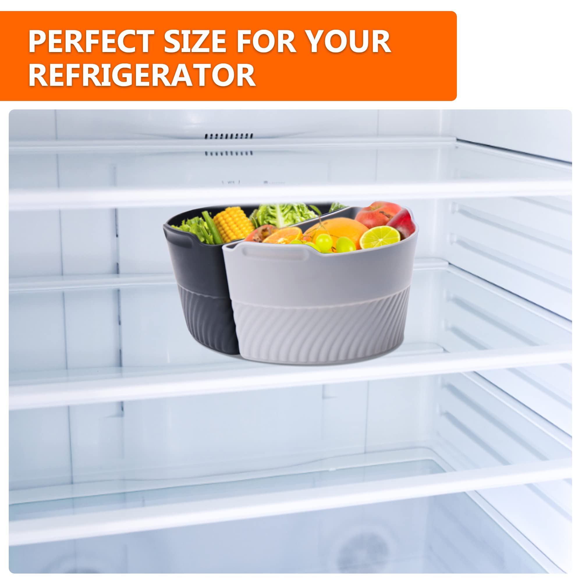 Lineware Slow Cooker Divider Liners for 6-8 QT Crockpot, Silicone Reusable Compatible for Crock Pot Liners Divider Inserts,Dishwasher Safe, Oval Shape,Leakproof & Easy Clean，BPA Free(Upgraded Thicker)