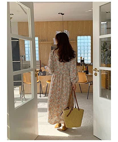Handwoven Rattan vintage purse Bag Hollow Out Straw Beach Bag Handbag Beach Sea tote Basket Straw vacation Bag (brown)