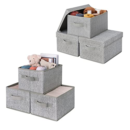 GRANNY SAYS Bundle of 3-Pack Rectangle Storage Bins & 3-Pack Storage Bins with Lids