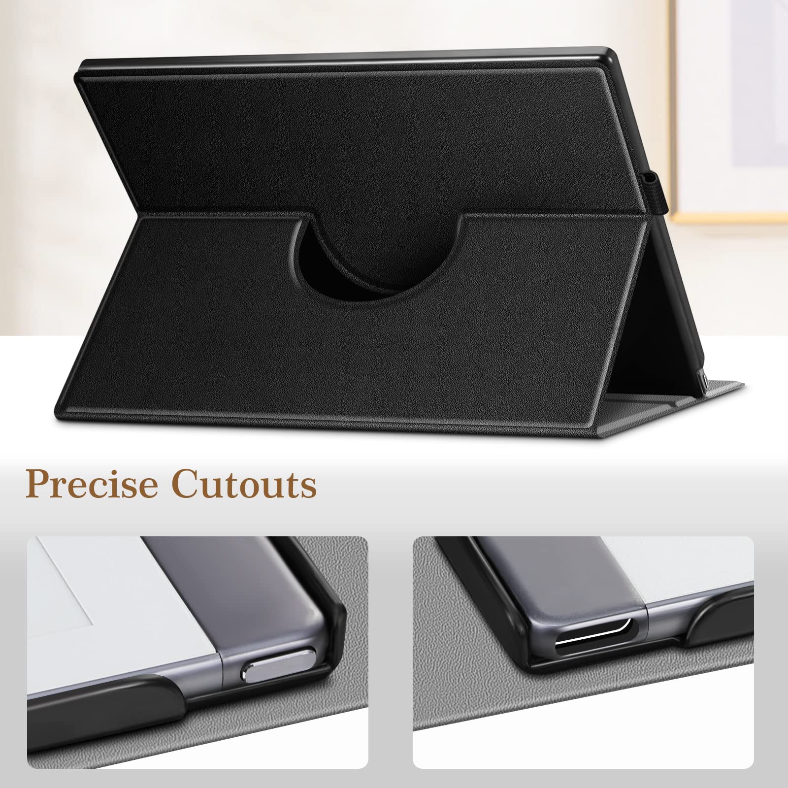 Fintie Case for Remarkable 2 Digital Paper Tablet 10.3 inch (2020 Released) - Premium PU Leather Rotating Cover with Card Slot + Slim Lightweight Book Folio Cover with Pen Holder