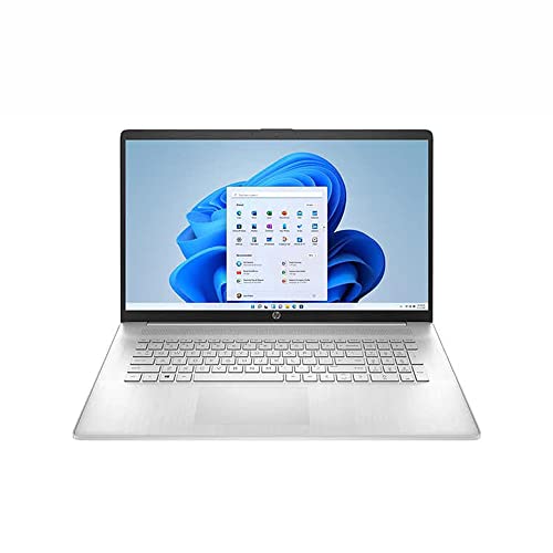 HP 2021 17.3" FHD IPS 250 Nits Laptop Computer, Intel Core i5-1155G7 Processor, 32GB RAM, 2TB HDD+ 2TB SSD, Backlit Keyboard, Intel Iris Xe Graphics, HD Webcam, HD Audio, Win11, Silver, 32GB USB Card