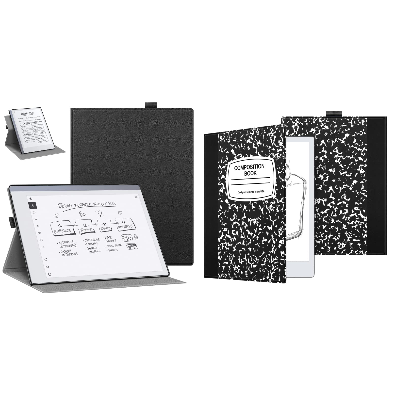 Fintie Case for Remarkable 2 Digital Paper Tablet 10.3 inch (2020 Released) - Premium PU Leather Rotating Cover with Card Slot + Slim Lightweight Book Folio Cover with Pen Holder