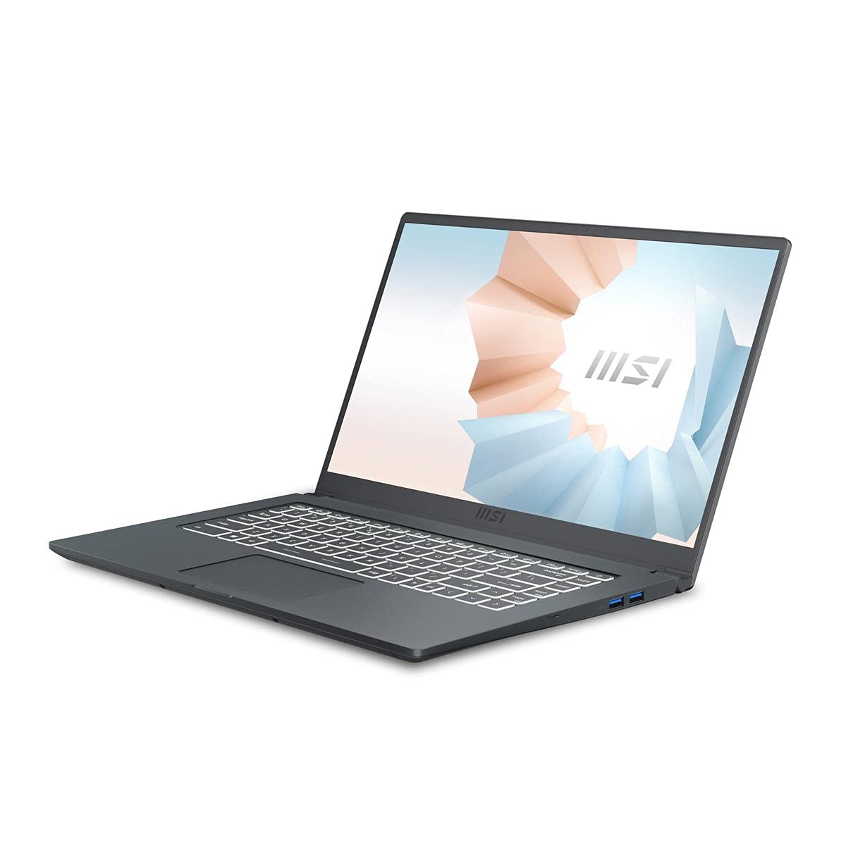 MSI Modern 15A Thin and Light Daily Laptop: 15.6" FHD 1080p, Intel Core i5-1155G7, Intel Iris Xe, 8GB, 512GB SSD, Win10, Carbon Gray (A11MU-654)