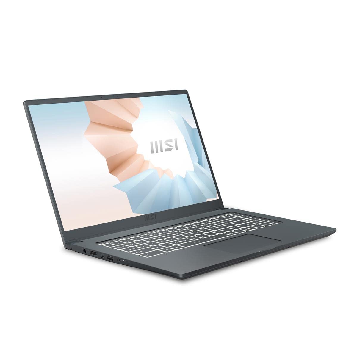 MSI Modern 15A Thin and Light Daily Laptop: 15.6" FHD 1080p, Intel Core i5-1155G7, Intel Iris Xe, 8GB, 512GB SSD, Win10, Carbon Gray (A11MU-654)