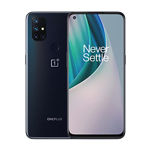 OnePlus Nord N10 5G Unlocked Smartphone, Midnight Ice, 90Hz Refresh Rate, 6GB RAM + 128GB storage, US Version, Model BE2026