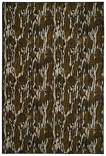 Garland Rug Mossy Oak Bottomland Camouflage 6 ft. x 9 ft. Area Rug