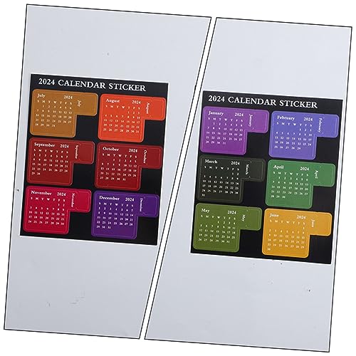 Ciieeo 1 Set Books Calendar Sticker Labels tag School Book tabs Planner Accessories DIY Planner tabs Multi-Function Book tabs Household Planner tabs Adhesive Tape Paper Office Portable