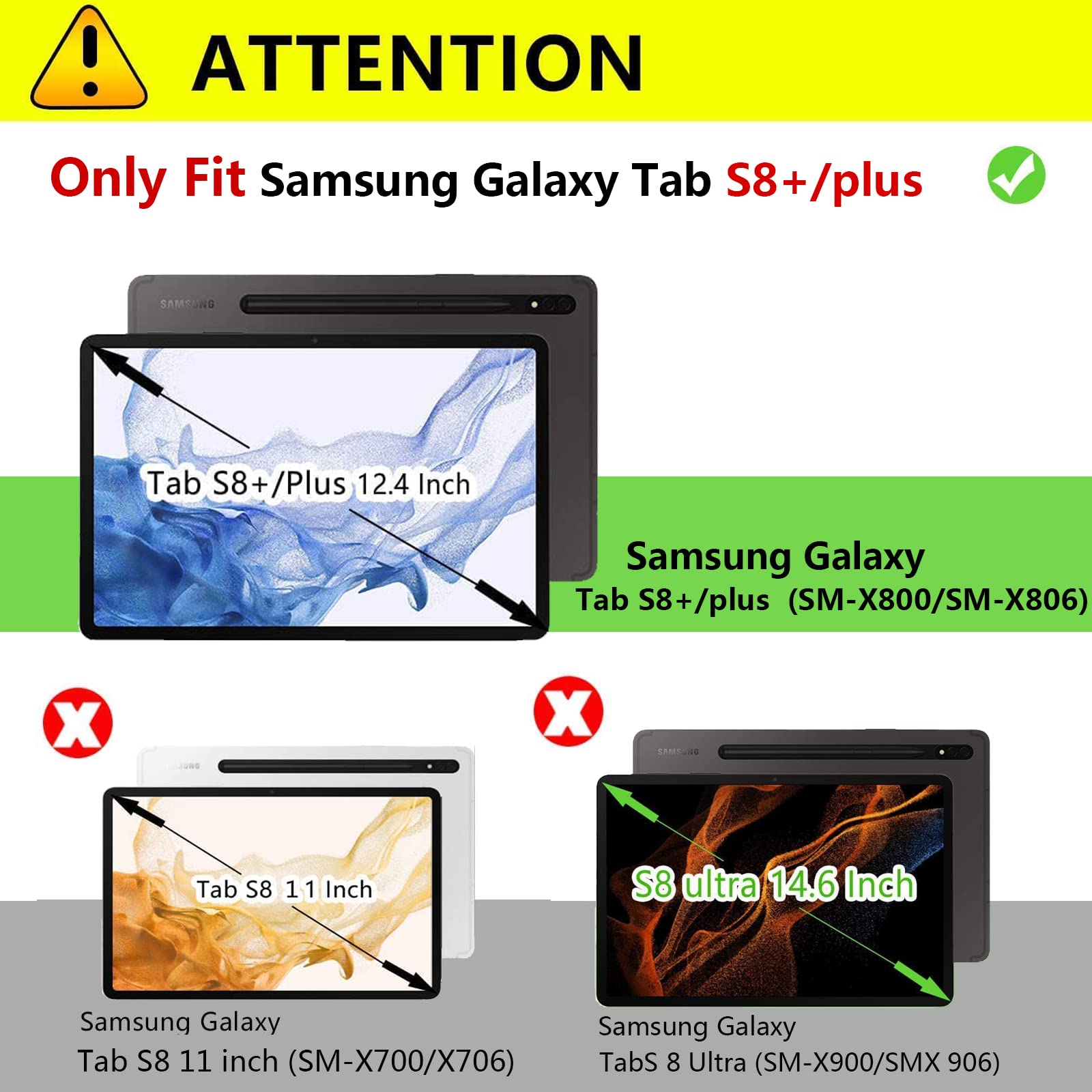forubar [2 pack] Paper-Feel Screen Protector ，for Samsung Galaxy Tab S8 Plus 12.4 inch, [Easy Installation][Scratch resistant] Friendly Touching Screen Protector (Galaxy Tab S8 Plus 12.4inch)
