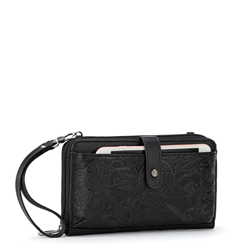 Sakroots womens Arcadia Recycled Large Smartphone Crossbody, Black, One Size US