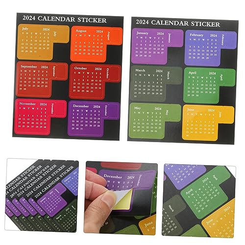 Ciieeo 1 Set Books Calendar Sticker Labels tag School Book tabs Planner Accessories DIY Planner tabs Multi-Function Book tabs Household Planner tabs Adhesive Tape Paper Office Portable
