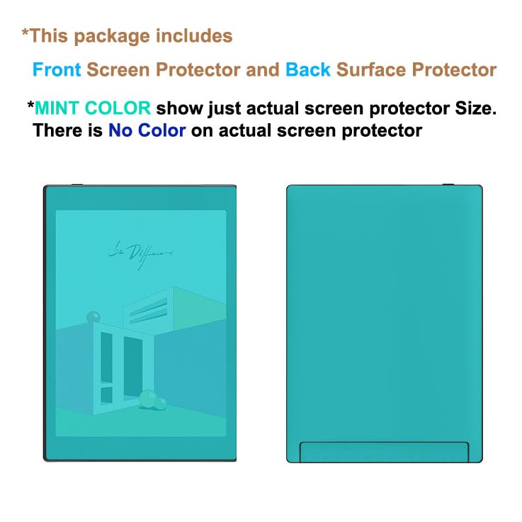 Healing Shield Screen Protector and Back Surface Protector for Onyx Boox Tab Mini C, Light Anti Glare Paper Texture Feeling Matte Film- AG Light -mini-C FB