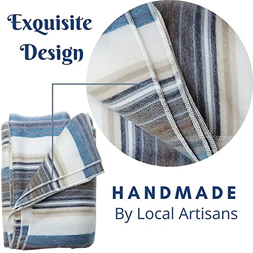 DAVLINA, Alpaca Wool Throw Blanket | 65" x 95" | Super Soft, Lightweight, Breathable and Hypoallergenic | Non-Itchy or Scratchy