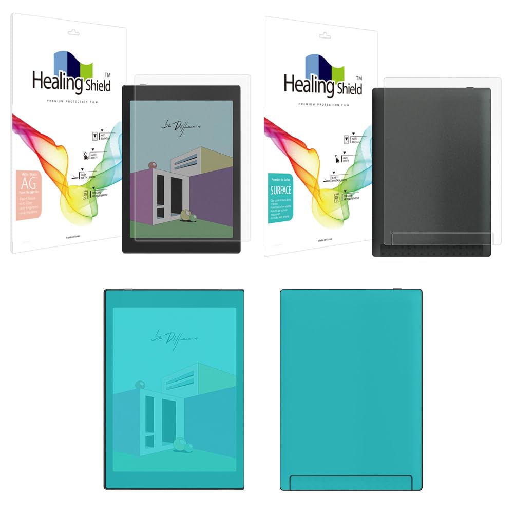 Healing Shield Screen Protector and Back Surface Protector for Onyx Boox Tab Mini C, Light Anti Glare Paper Texture Feeling Matte Film- AG Light -mini-C FB