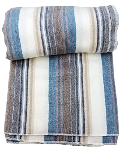 DAVLINA, Alpaca Wool Throw Blanket | 65" x 95" | Super Soft, Lightweight, Breathable and Hypoallergenic | Non-Itchy or Scratchy