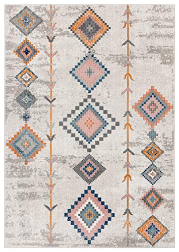Moroccan Inspired 7'9'x10'2' Multicolor Area Rug - Abani Rugs Porto Collection Geometric Accent Rug