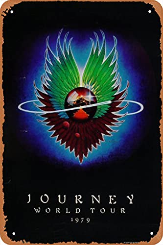 Muzuputs Journey Poster 12 X 8 Inches Vintage Retro Metal Tin Sign Art Decor