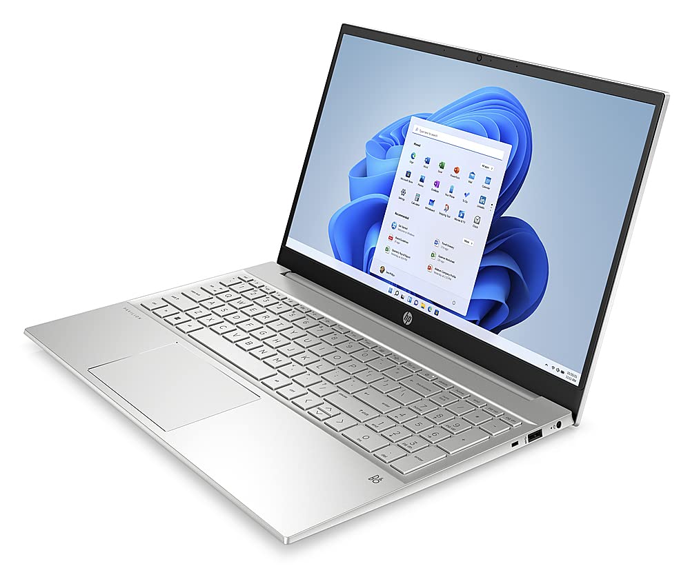 2022 HP Pavilion 15.6" FHD Touchscreen Laptop 11th Gen 4-Core Intel i5-1155G7 16GB DDR4 512GB NVMe SSD Iris Xe Graphics HDMI Webcam WiFi-6 Bluetooth Backlit Keyboard Windows 11 Pro w/ 32GB USB
