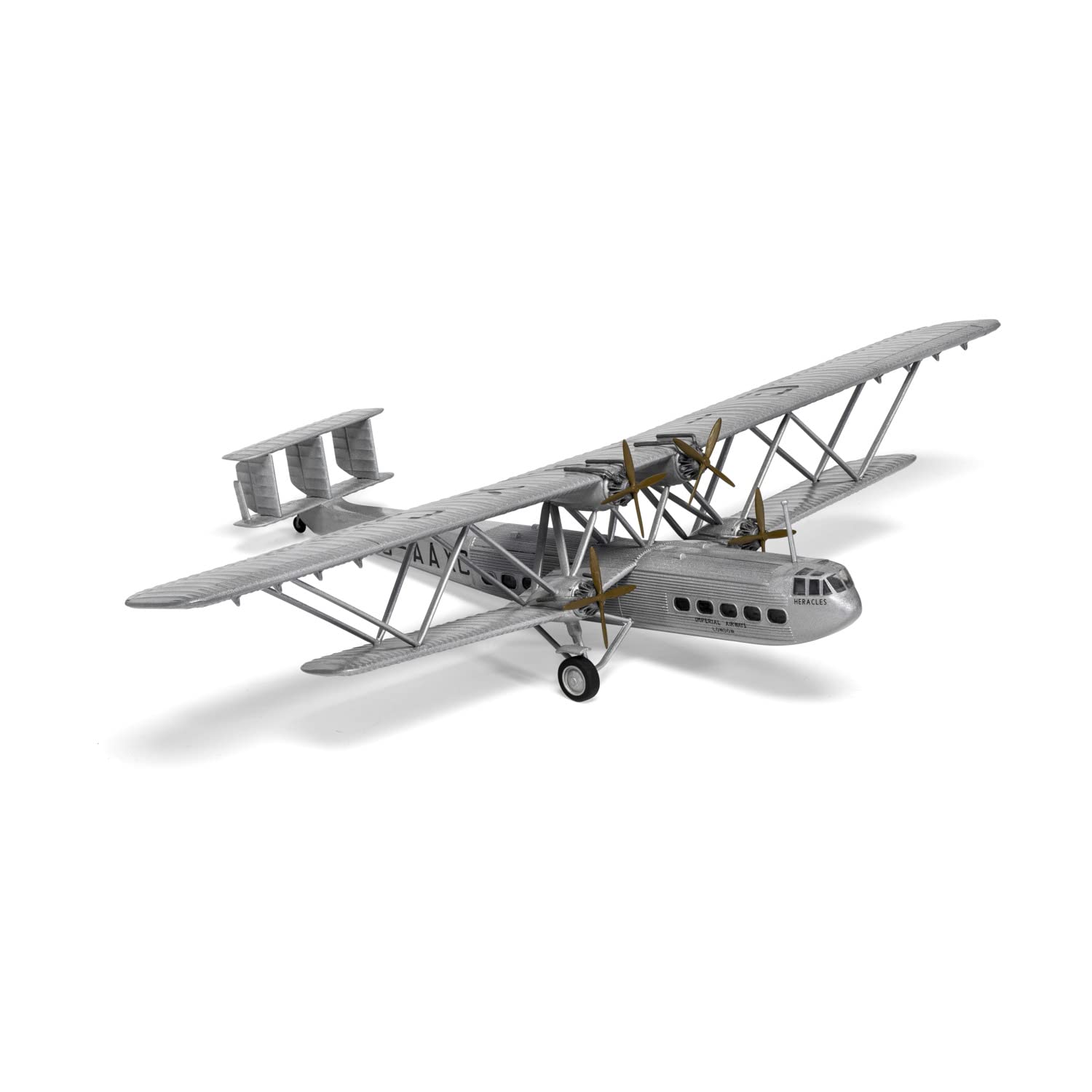 Airfix Vintage Classics Handley Page H.P.42 Heracles 1:144 Biplane Airline Plastic Model Kit A03172V,Unpainted