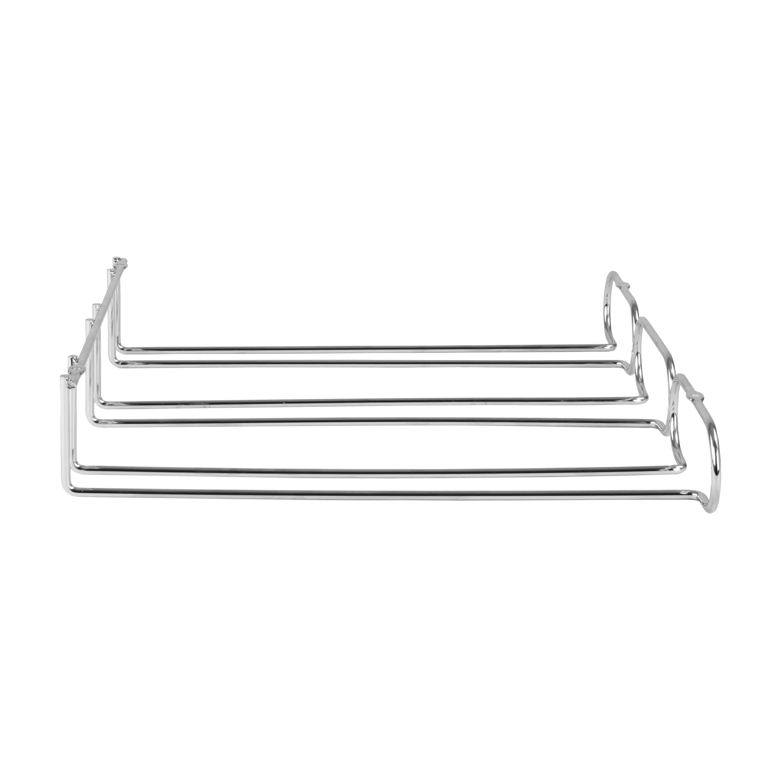 Spectrum Diversified Triple Stemware Holder for Storing and Organizing Glasses as a Wine Rack Alternative, Chrome