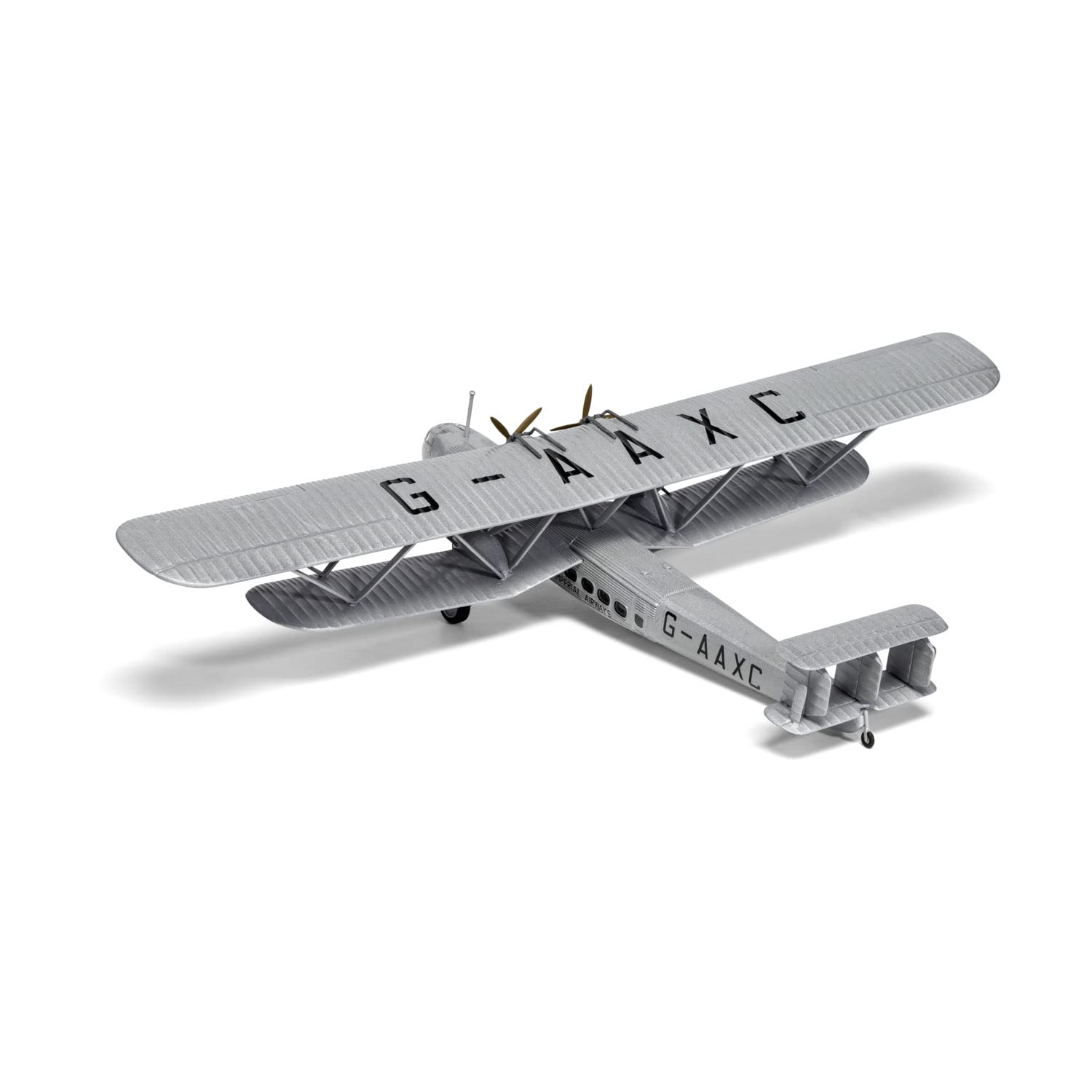 Airfix Vintage Classics Handley Page H.P.42 Heracles 1:144 Biplane Airline Plastic Model Kit A03172V,Unpainted