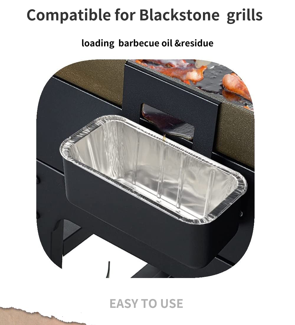 UNEFCYC (30 Pack Grease Cup Liner,Compatible with Blackstone Accessories for 36 Inch & 30 Inch & 28 Inch & 22 Inch & 17 Inch Griddle Rear Grease Cup Liners ,Heavy-Duty Disposable Aluminum Foil