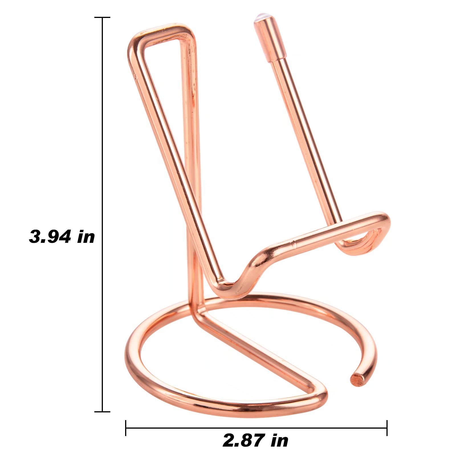 Business Card Holder for Desk,Cute Metal Rose Gold Desktop Business Card holder Display for Men & Women
