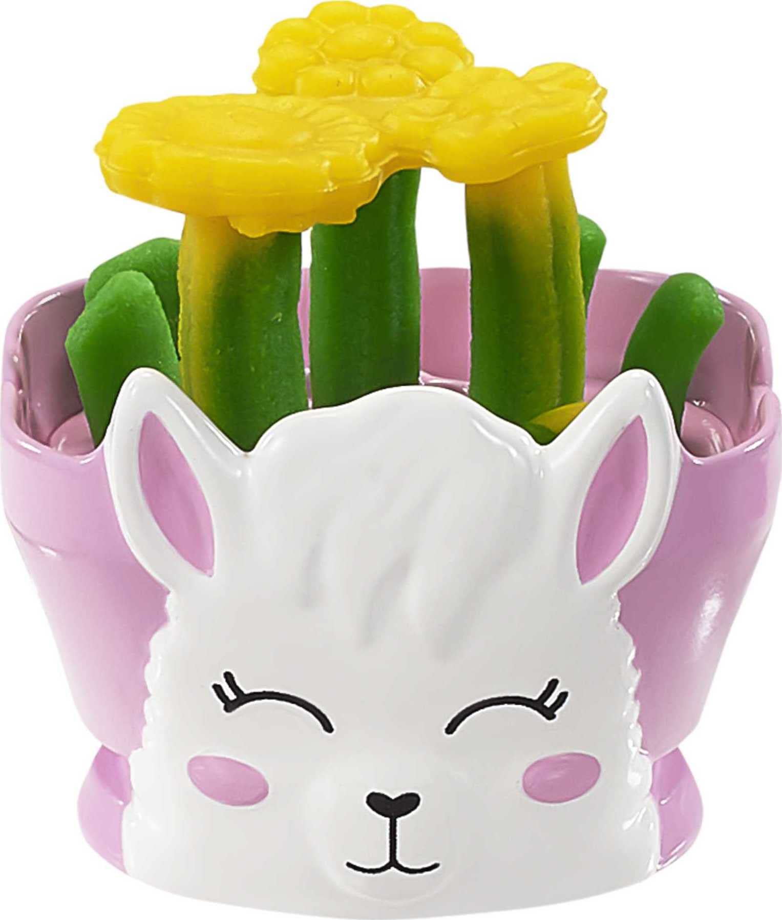 Barbie Florist Doll & Playset, Flower-Making Station with Molds, 3 Dough Colors & Accessories, Blonde Fashion Doll