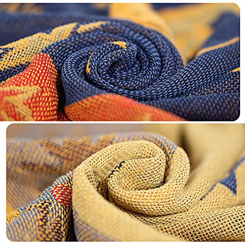 amorus Throw Blanket for Sofa Bed Chair with Decorative Tassels, Reversible Tapestry Couch Cover 50" X 70" - Sun Moon Stars