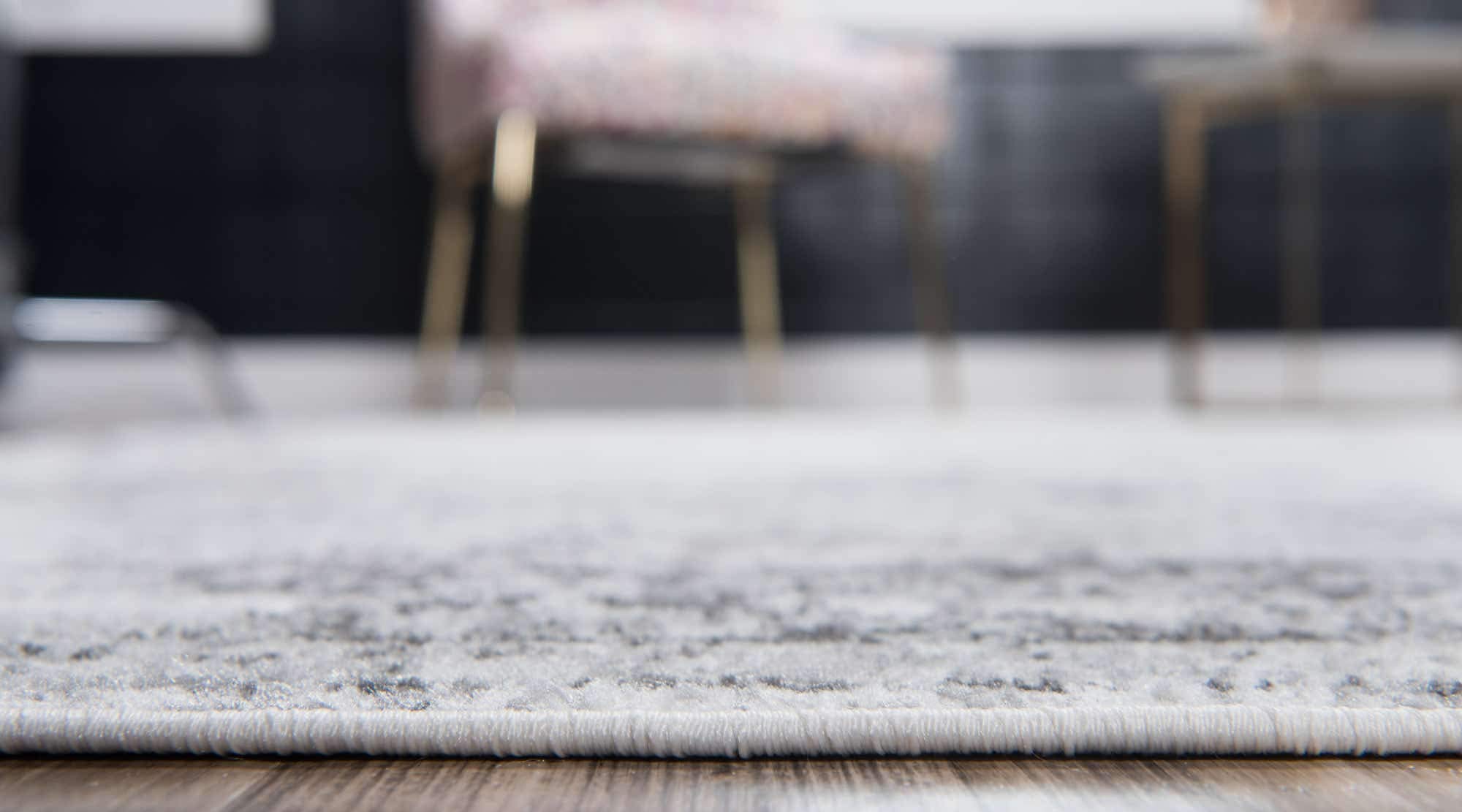 Unique Loom Sofia Collection Area Rug - Casino (6' 1" x 9' Rectangle, Gray/ Beige)