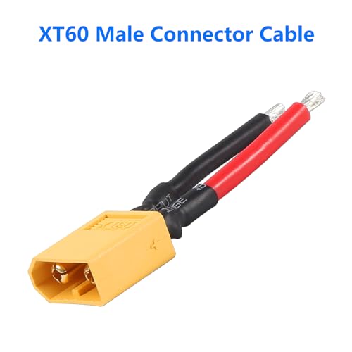 XIITIA 8 Pairs XT60 Plug Female and Male Connector with 14AWG Silicon Wire, 57MM Extention Cable for RC Lipo Battery Cable Drone