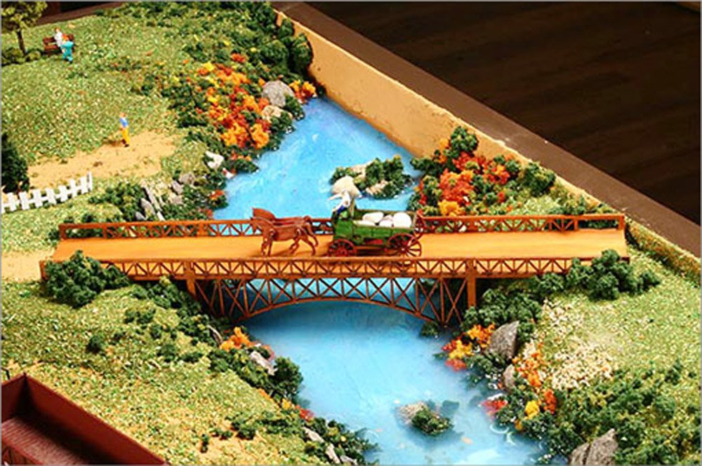 Desktop Wooden Model Kit Western Wagon Set