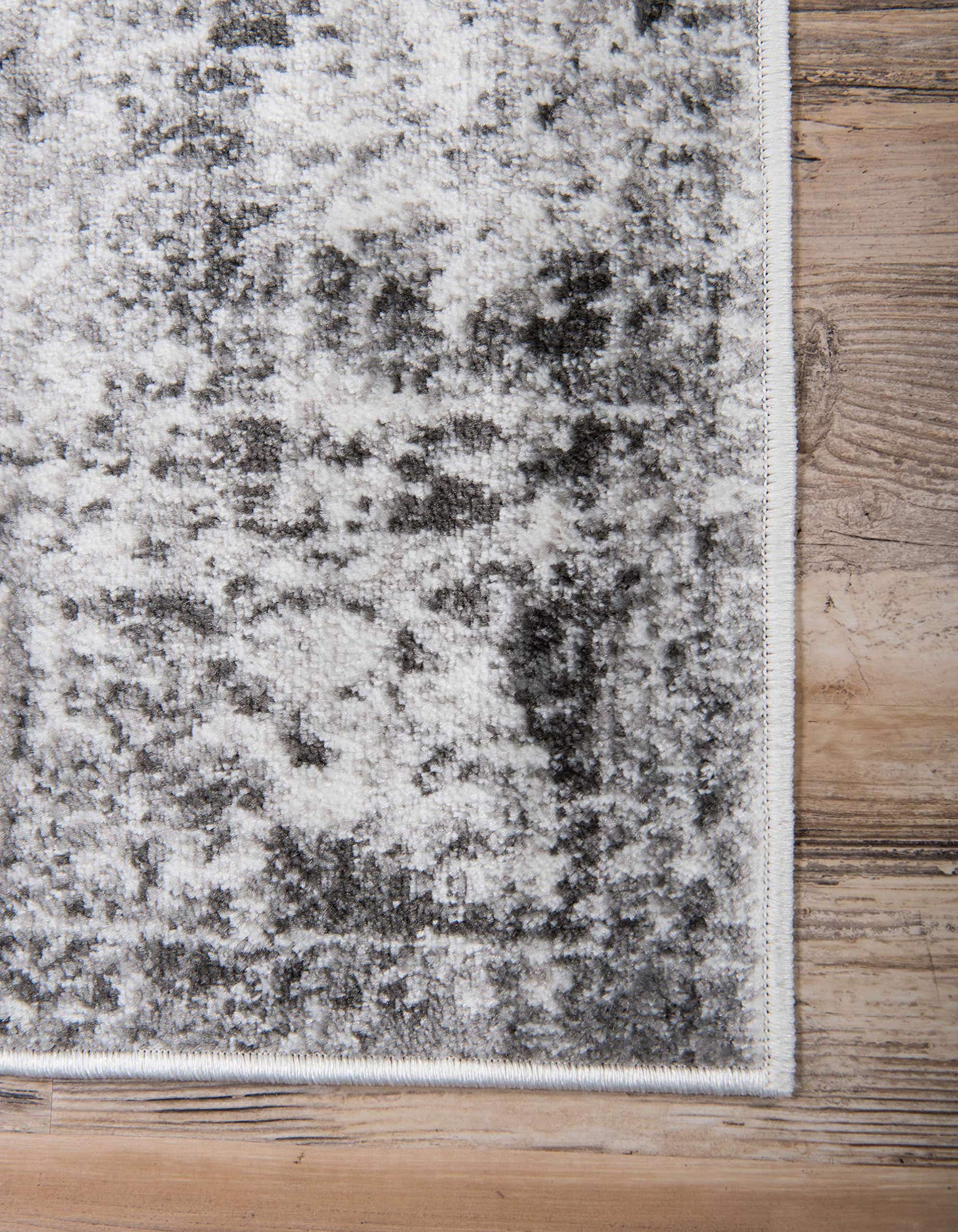 Unique Loom Sofia Collection Area Rug - Casino (6' 1" x 9' Rectangle, Gray/ Beige)