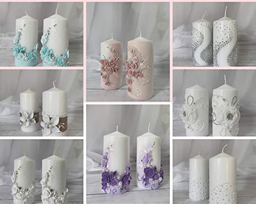 Magik Life Decorative Pillar Candles-3x6 inch - Unscented Long Lasting Handcrafted Royal Candles for Home Decoration Restaurant Weddings Spa Events Church- 70 Hour Burn Time - Smokeless & Dripless