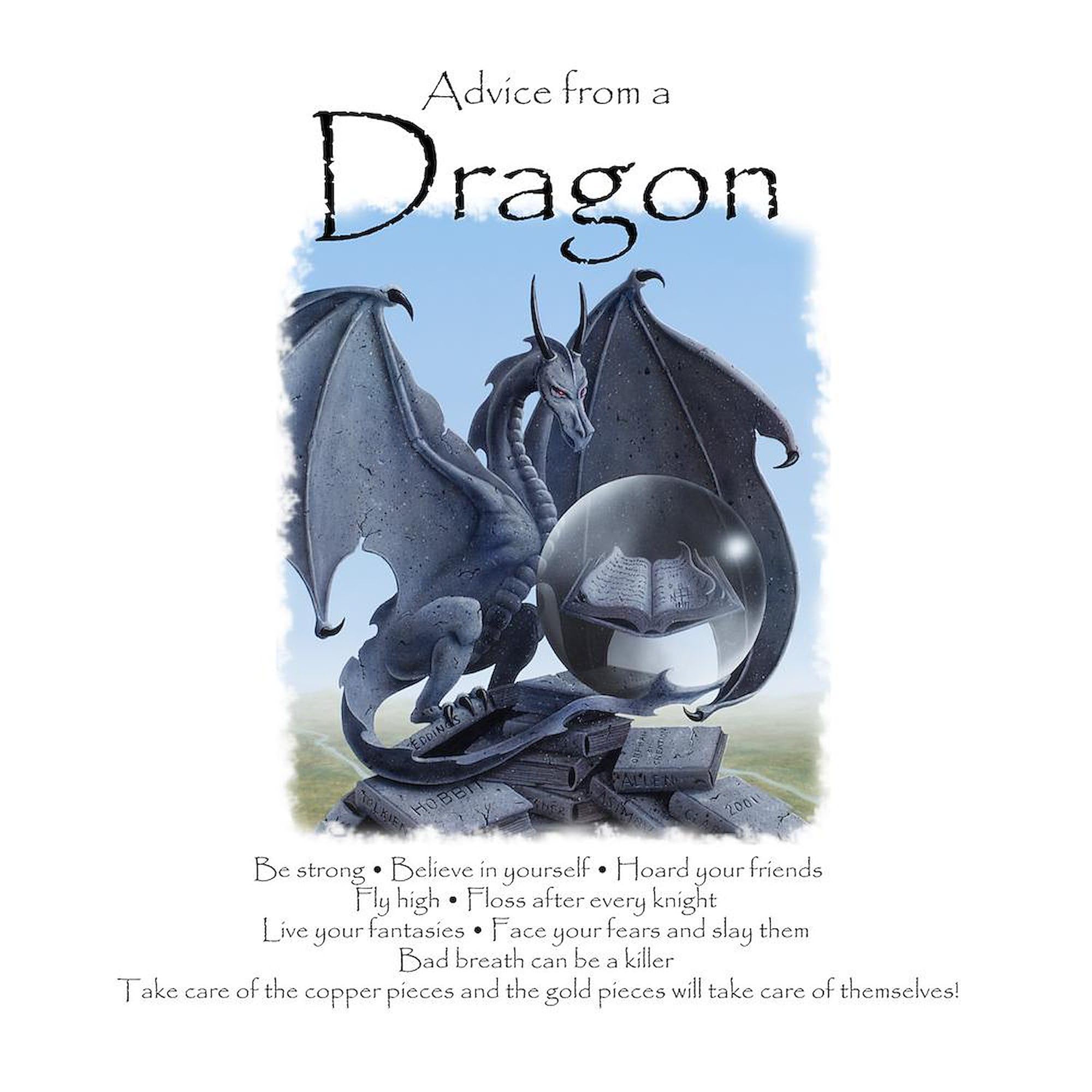 CafePress Advice From A Dragon Mug Ceramic Coffee Mug, Tea Cup 11 oz