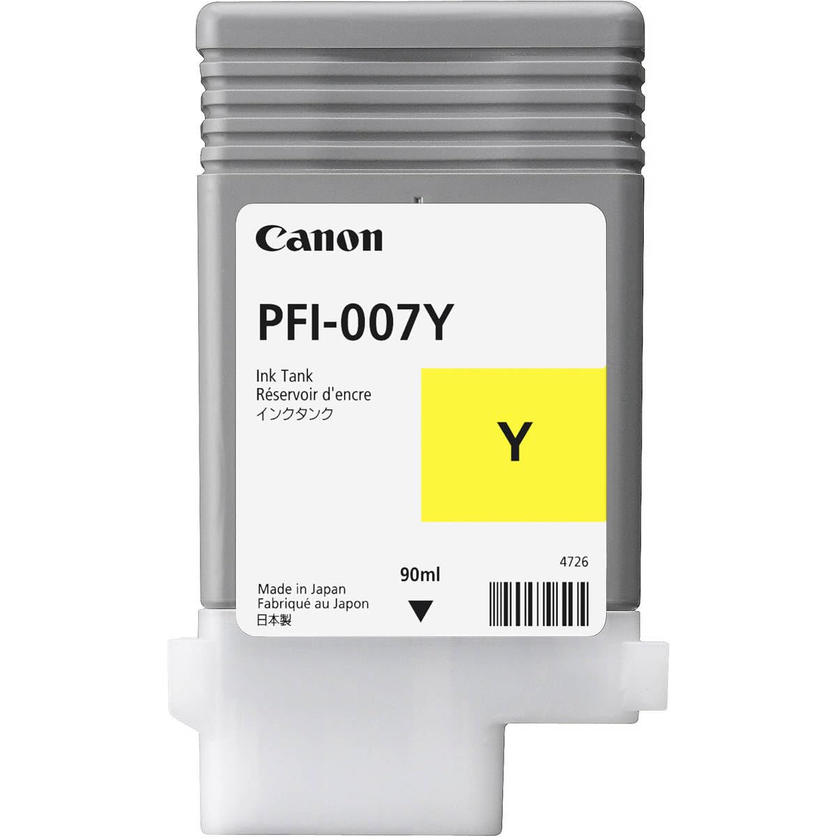 Canon 90ml Dye Ink Tank Bundle for imagePROGRAF iPF670E Printer, Consists of PFI007BK Black, PFI007C Cyan, PFI007M Magenta, PFI007MBK Matte Black, PFI-007Y Yellow
